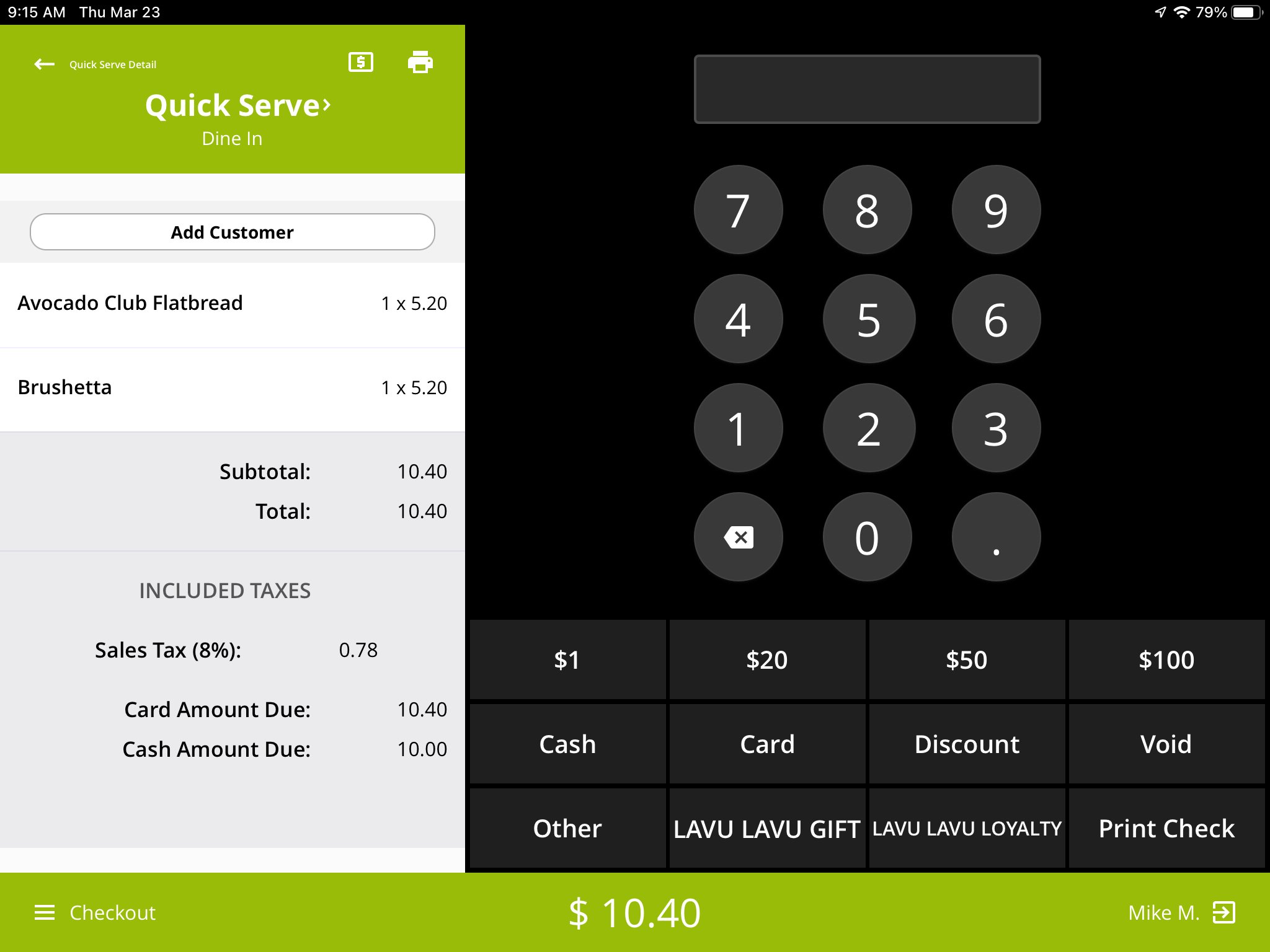 Lavu Customer Facing Display