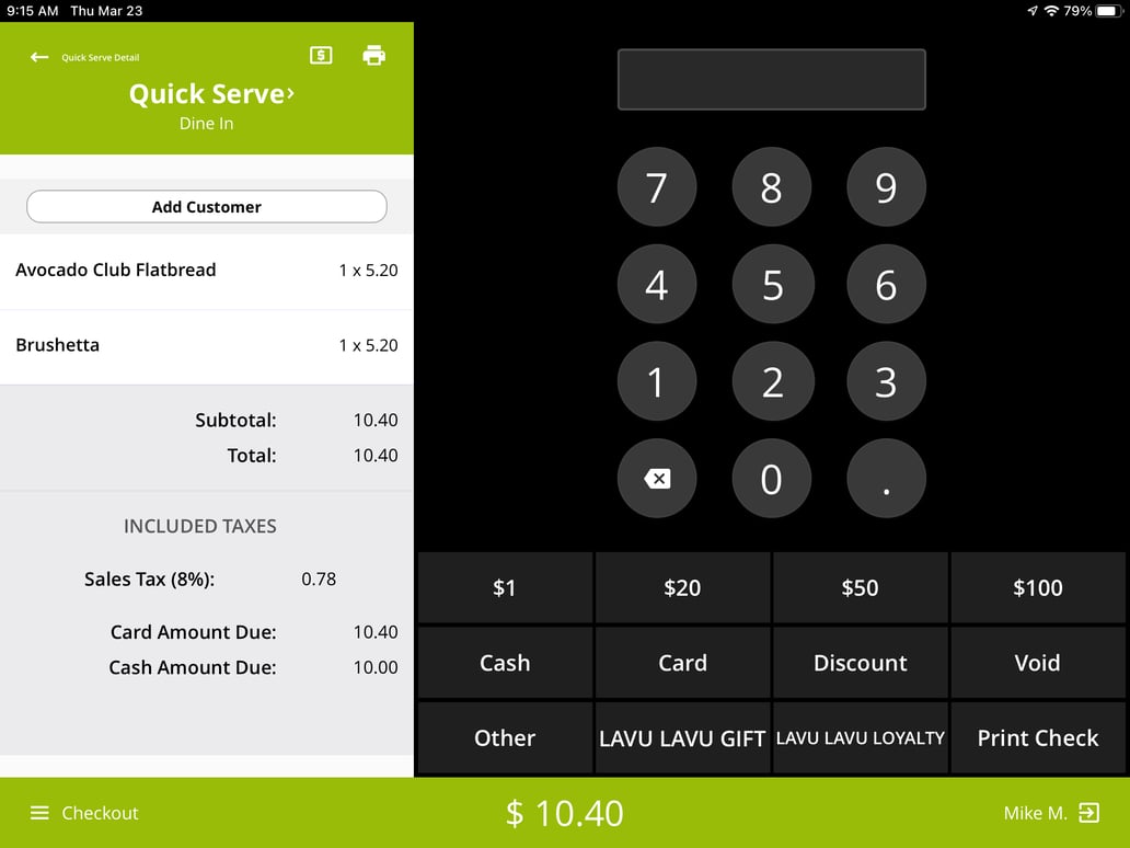 Lavu Customer Facing Display