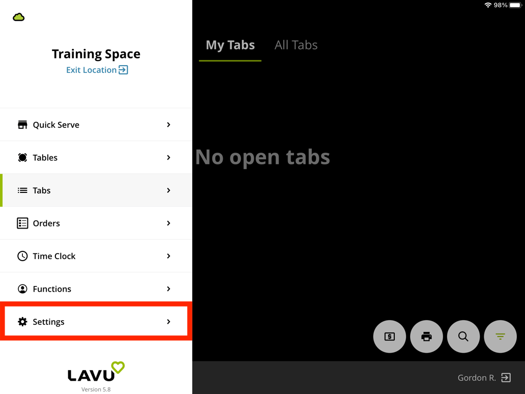 Lavu app version