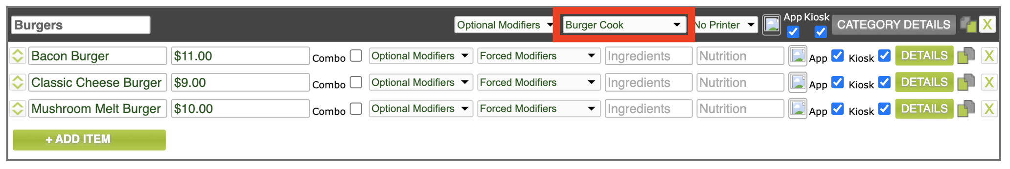 Basic Menu Building in Lavu
