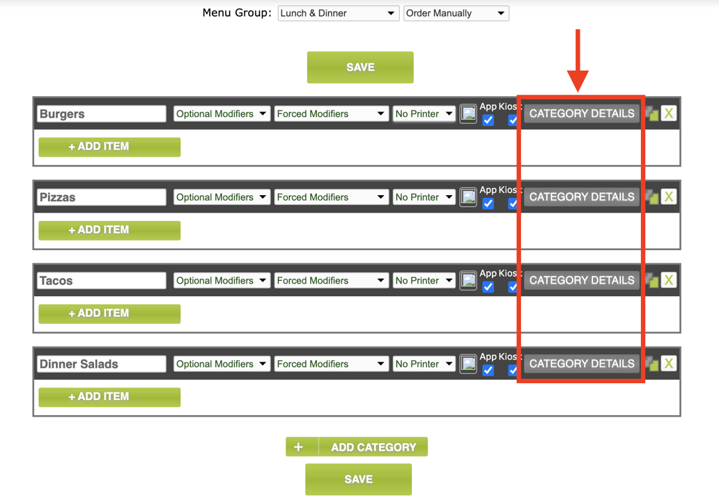 Basic Menu Building in Lavu