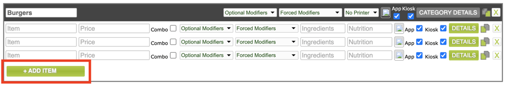 Basic Menu Building in Lavu