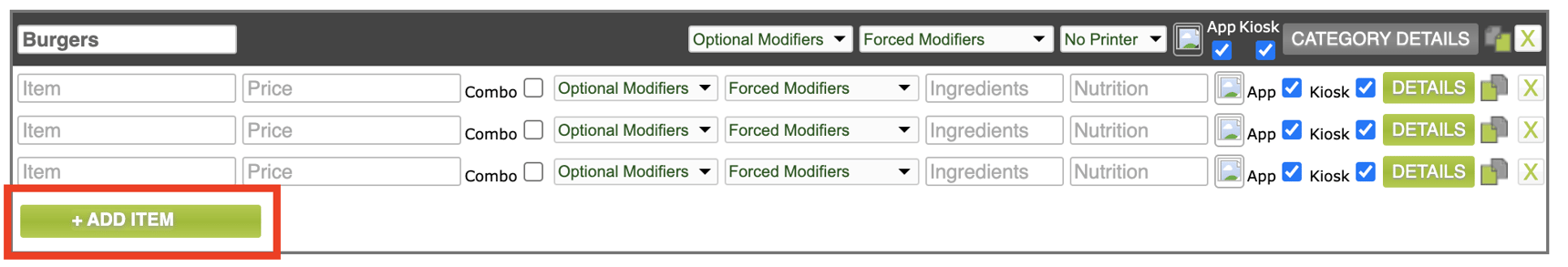 Basic Menu Building in Lavu