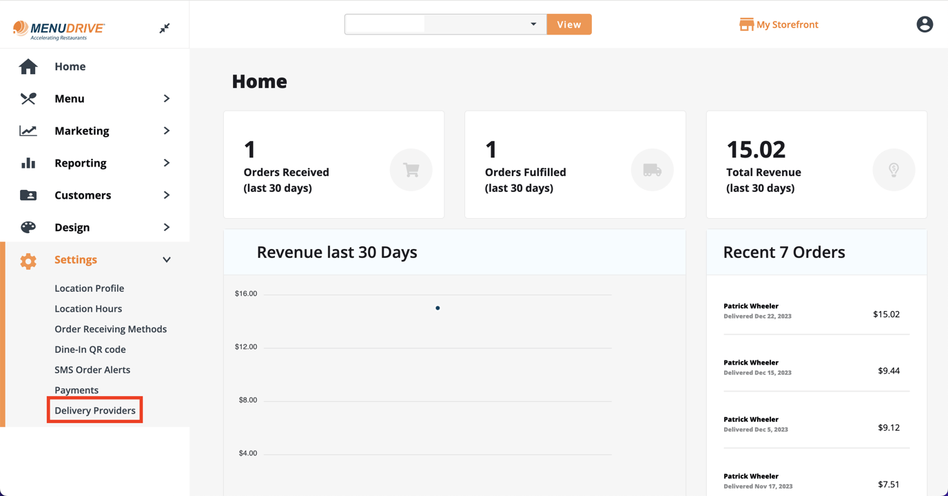 Lavu, Menu Drive, and DoorDash