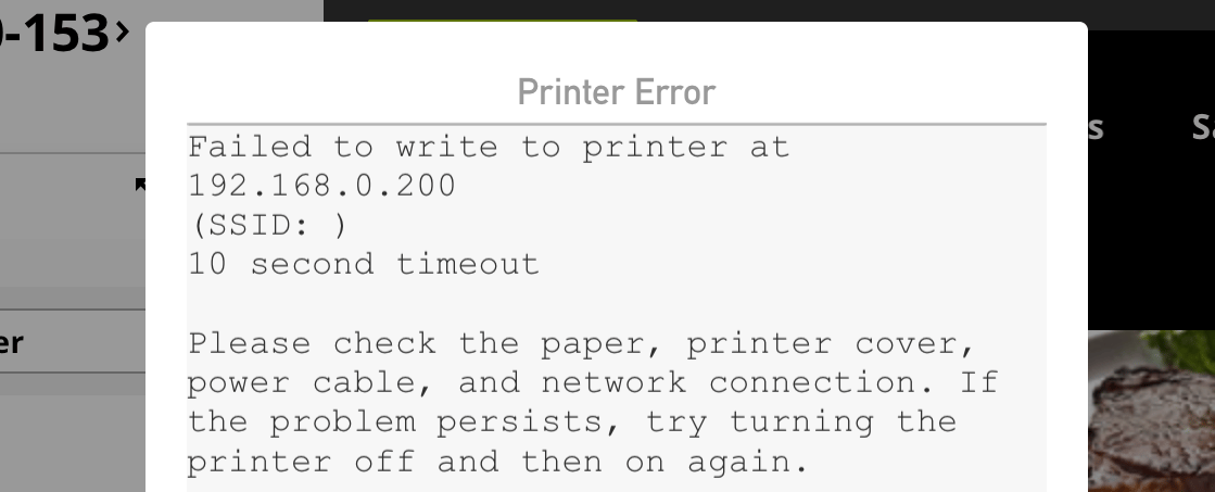 Epson Printer Error - Failed to Write