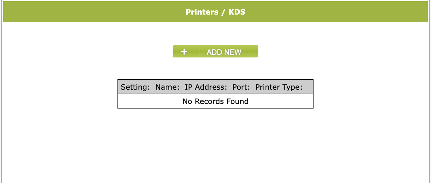 Lavu KDS - Create the Printer Profile