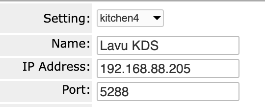 Lavu KDS - Create the Printer Profile