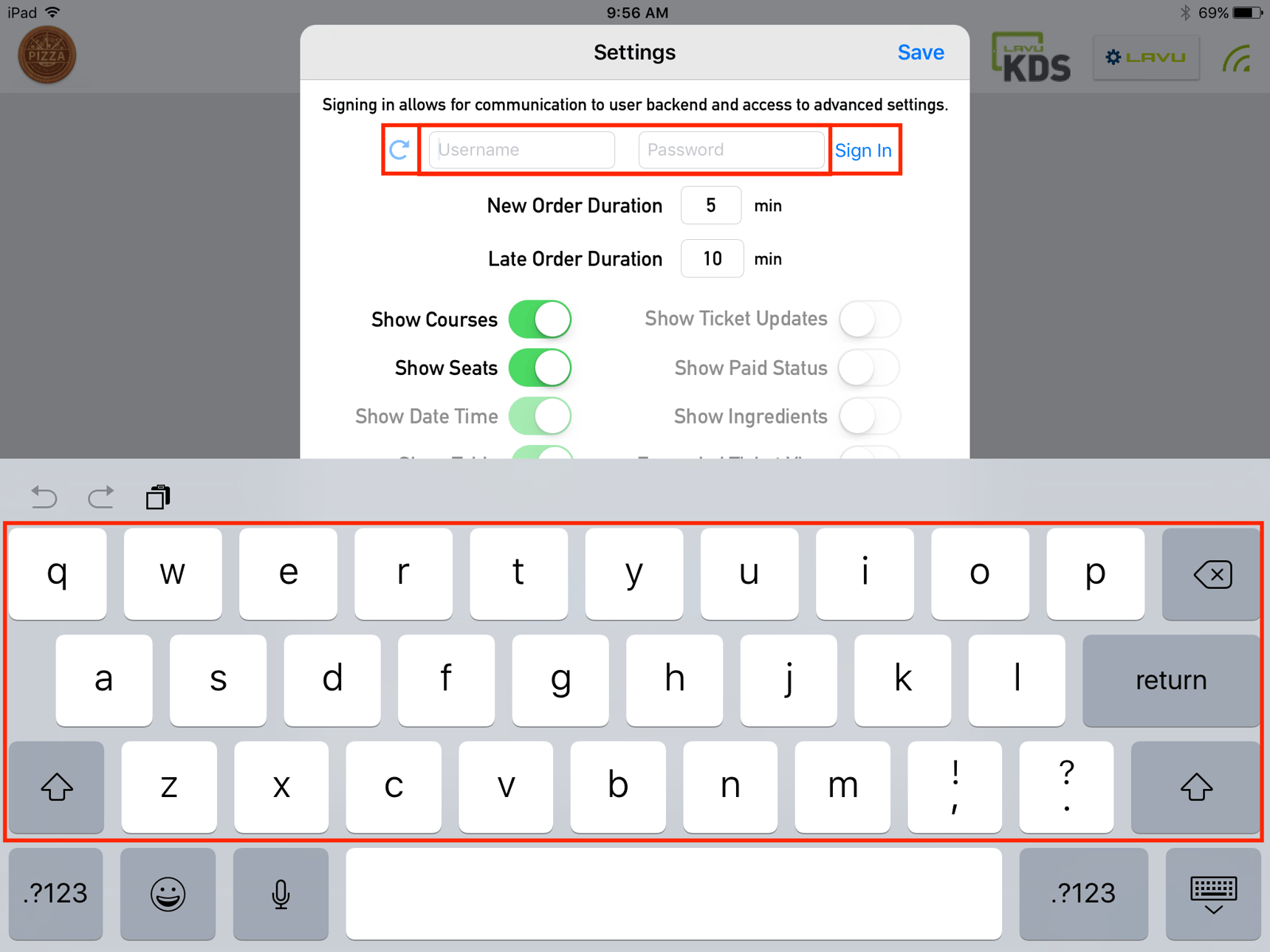 Lavu KDS - Settings, Functions and Features