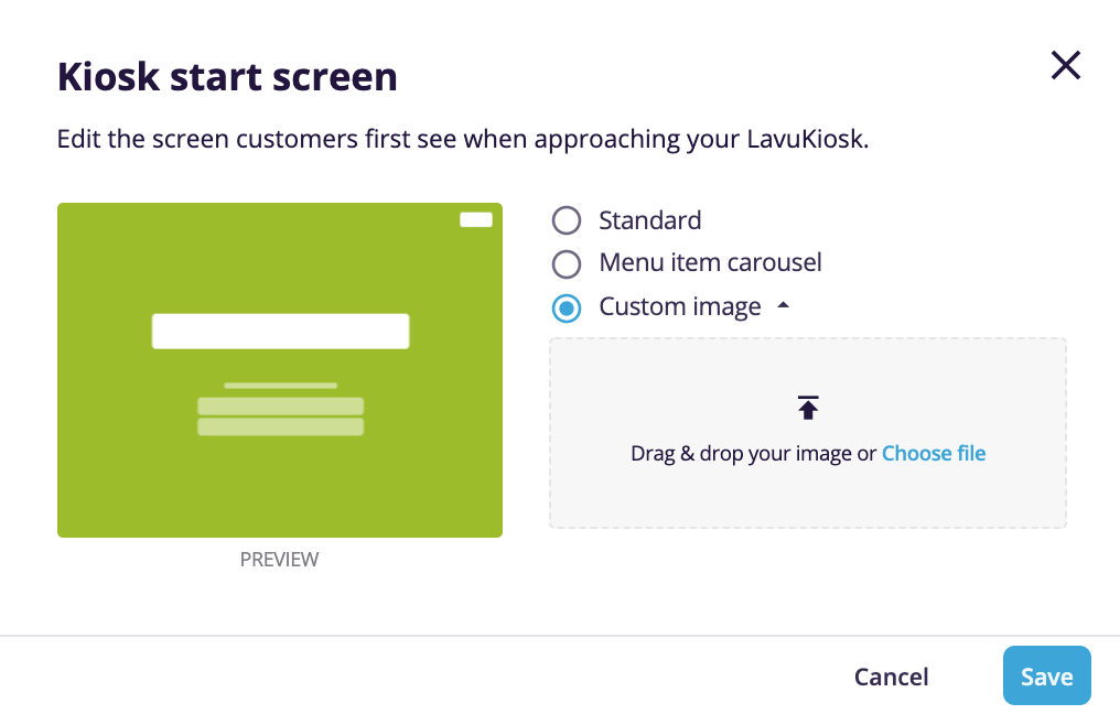 Lavu Kiosk - Basic Customization