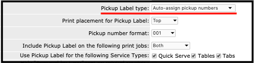Pickup Numbers for your Lavu Orders