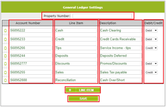 Lavu Reports - General Ledger