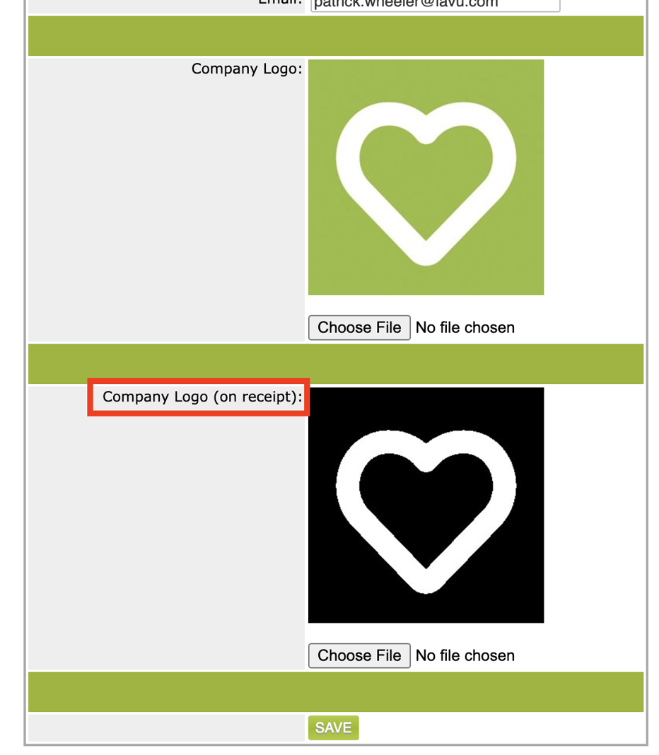 Adding a Logo to your Receipts