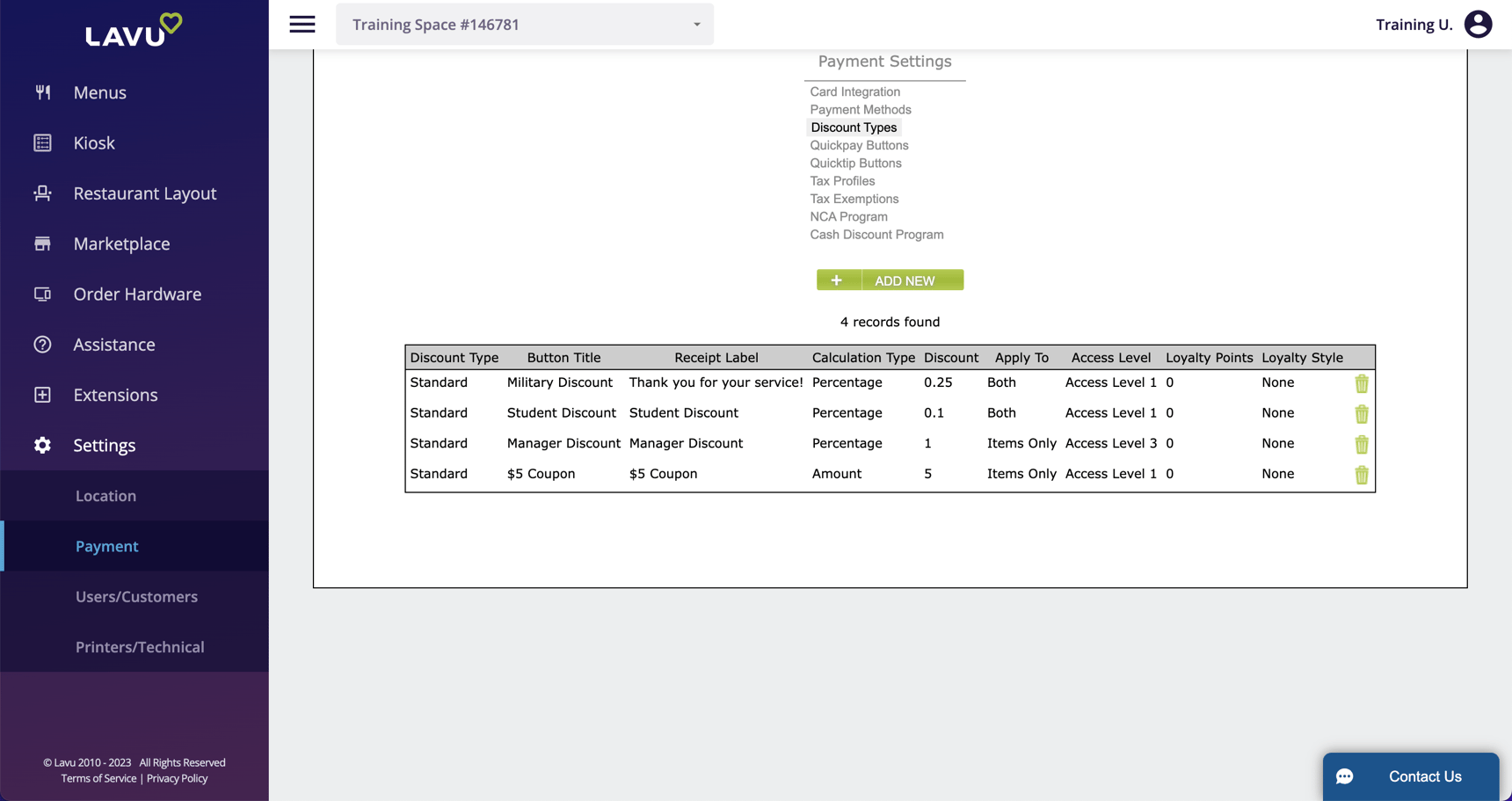 Creating Lavu Loyalty Discounts