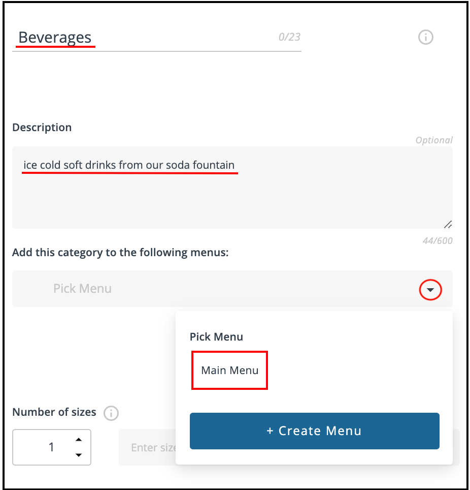 Basic Menu Building in Menu Drive (Menus, Categories, Items, and Modifiers)
