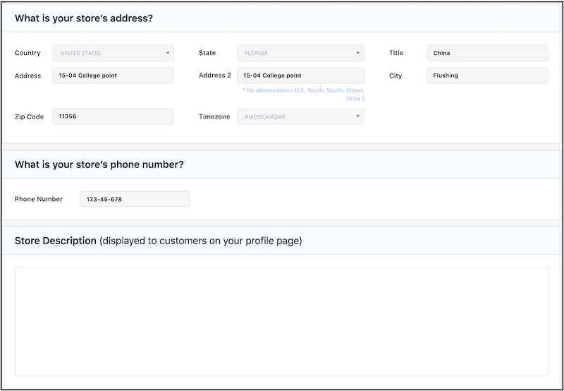 Menu Drive - Location Profile