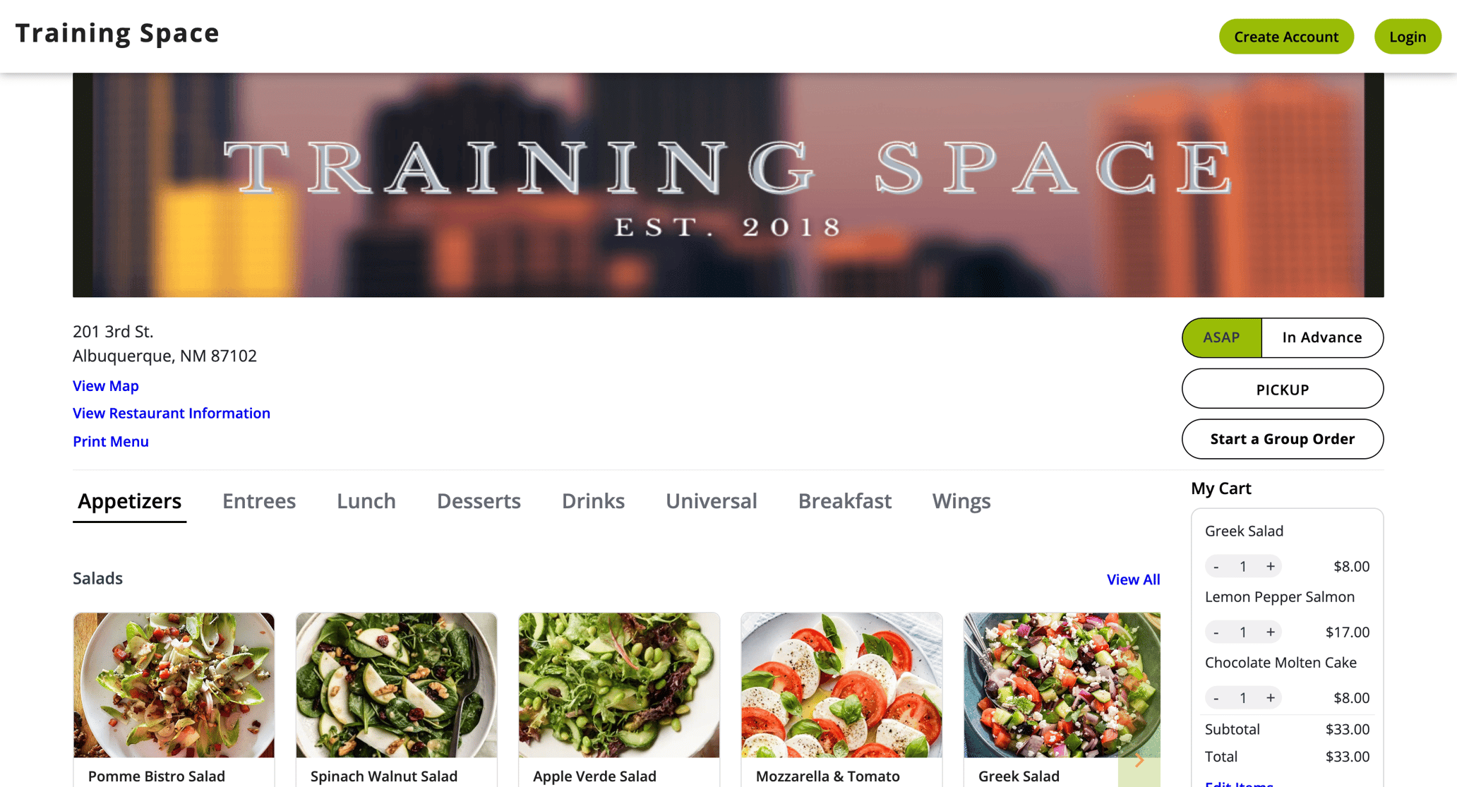 Menu Drive’s Online Ordering Storefront