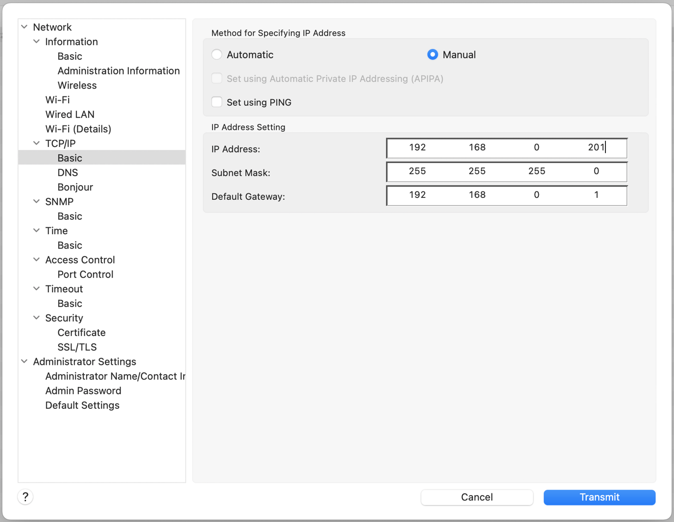 Set a Static IP address for your Epson Printer