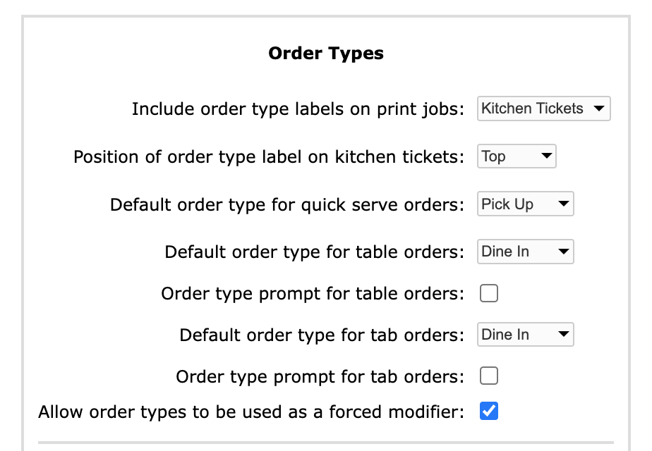 Order Types