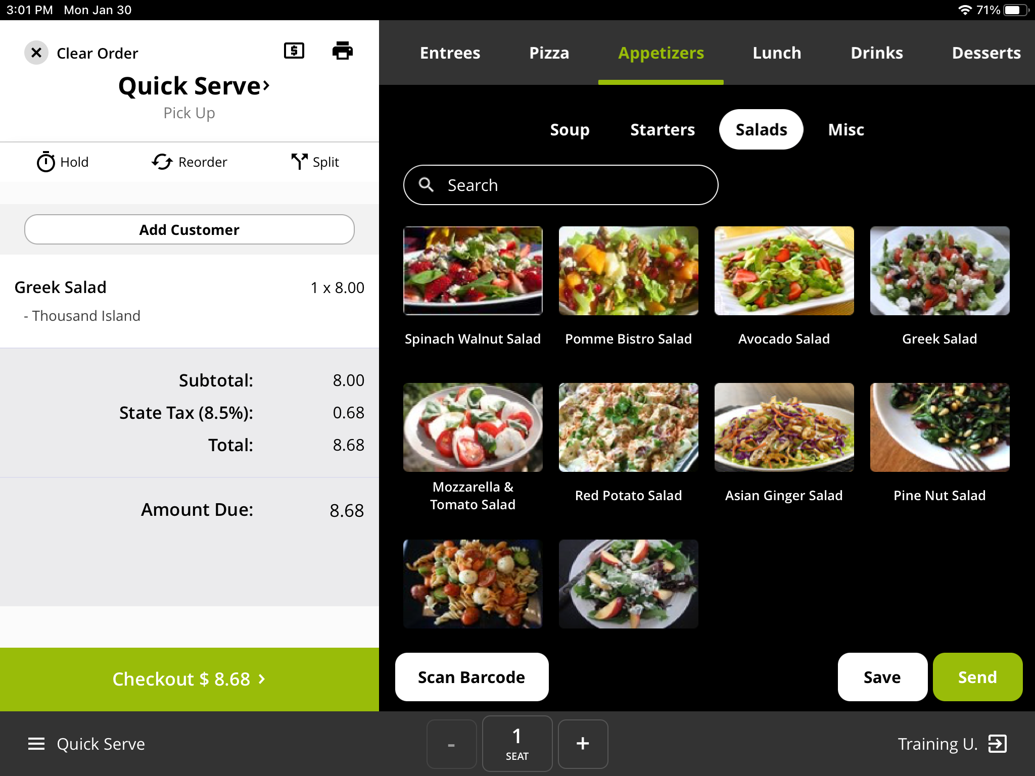 Updating Modifiers on an Order