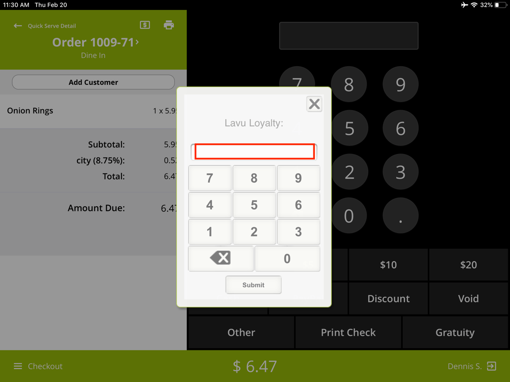 Awarding Loyalty Points and Redeeming Loyalty Discounts