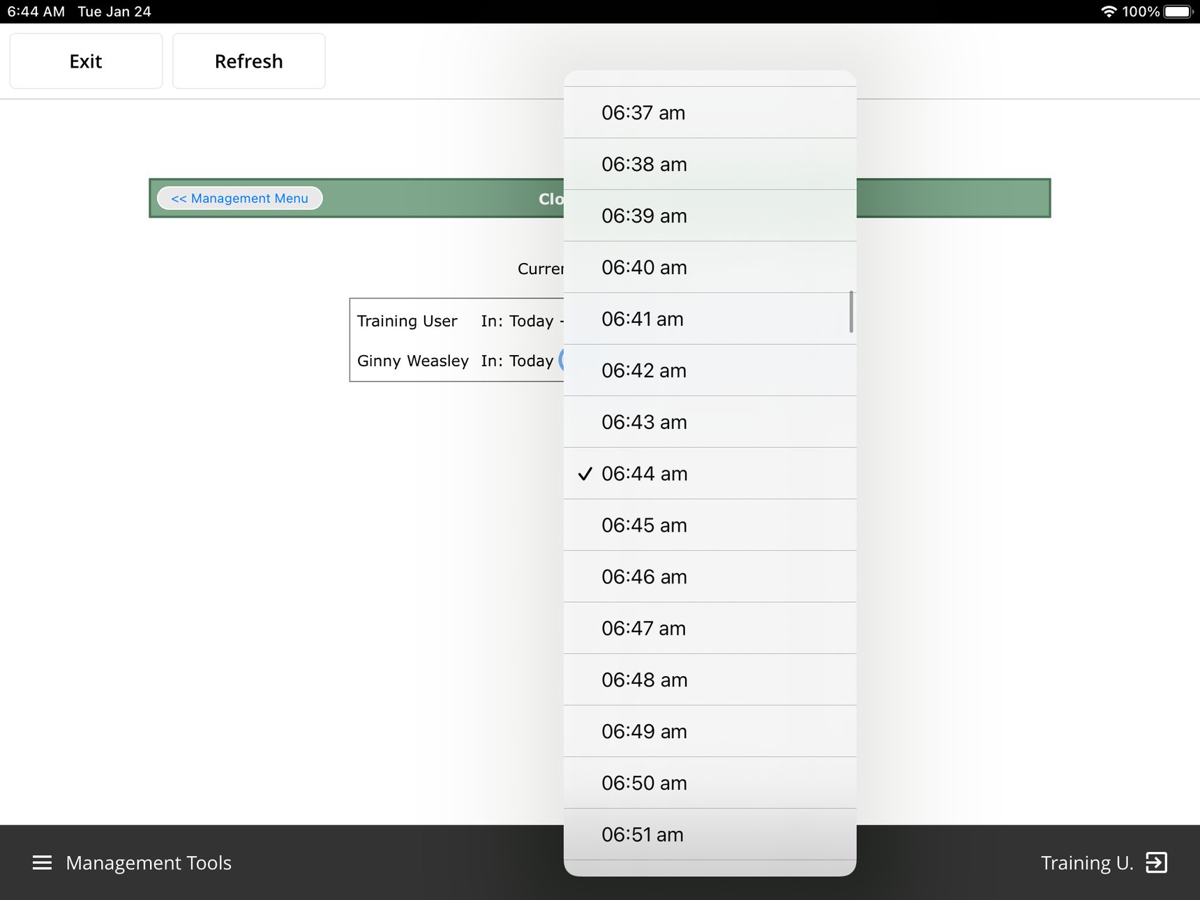 Adjusting Time Cards