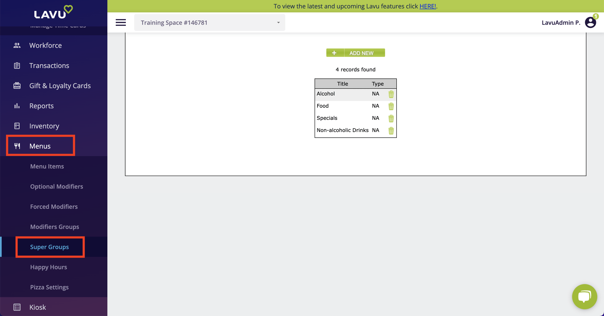 How to create Super Groups