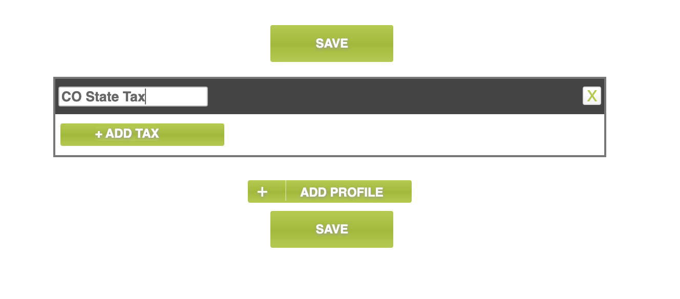 Creating Tax Profiles