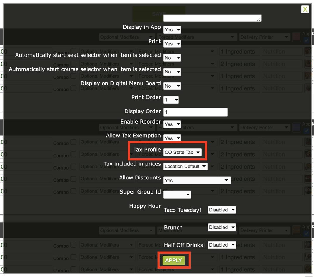 Creating Tax Profiles