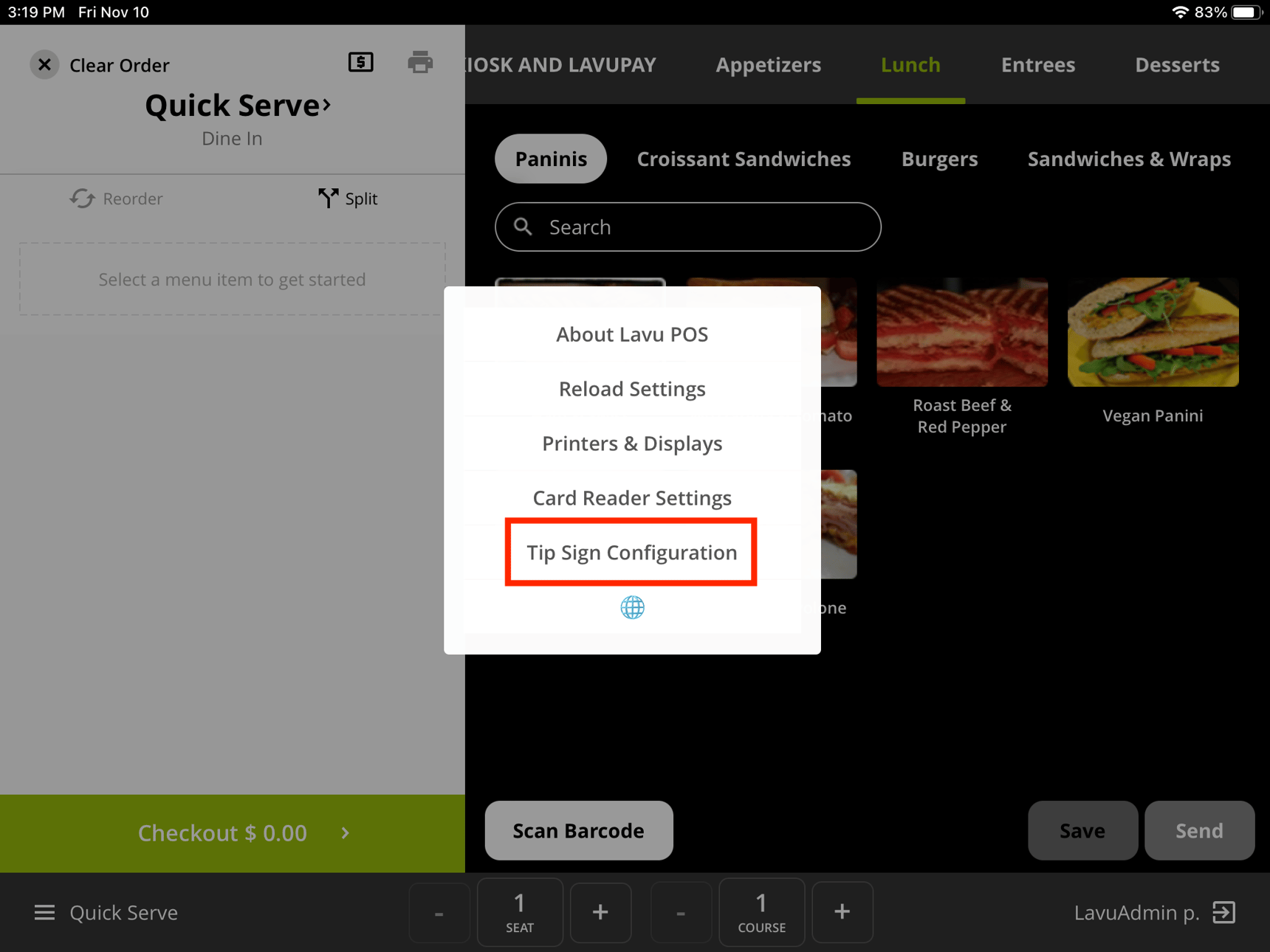 Tip Configuration by Device