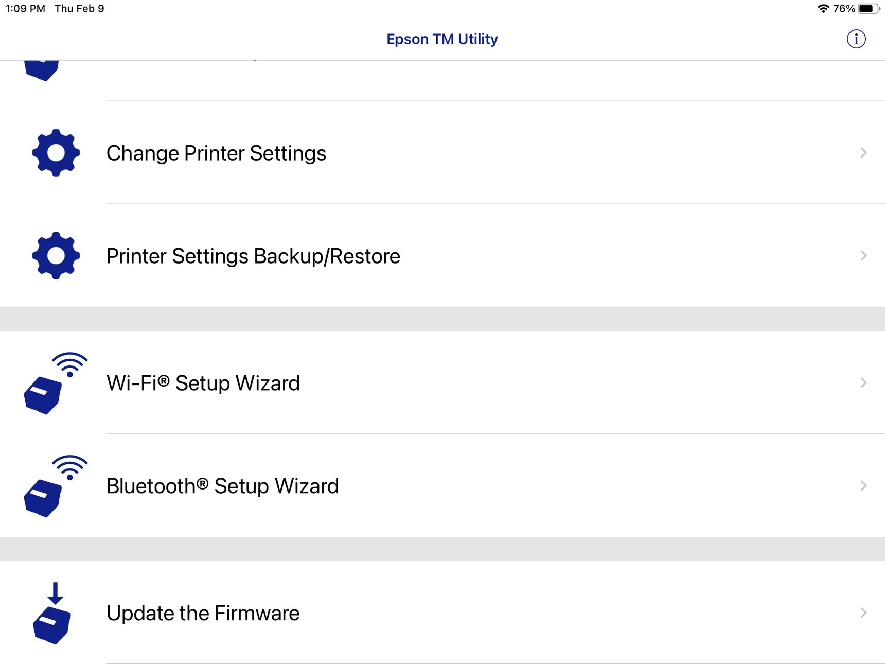 Epson Wireless Printer Setup Using Epson TM Utility App