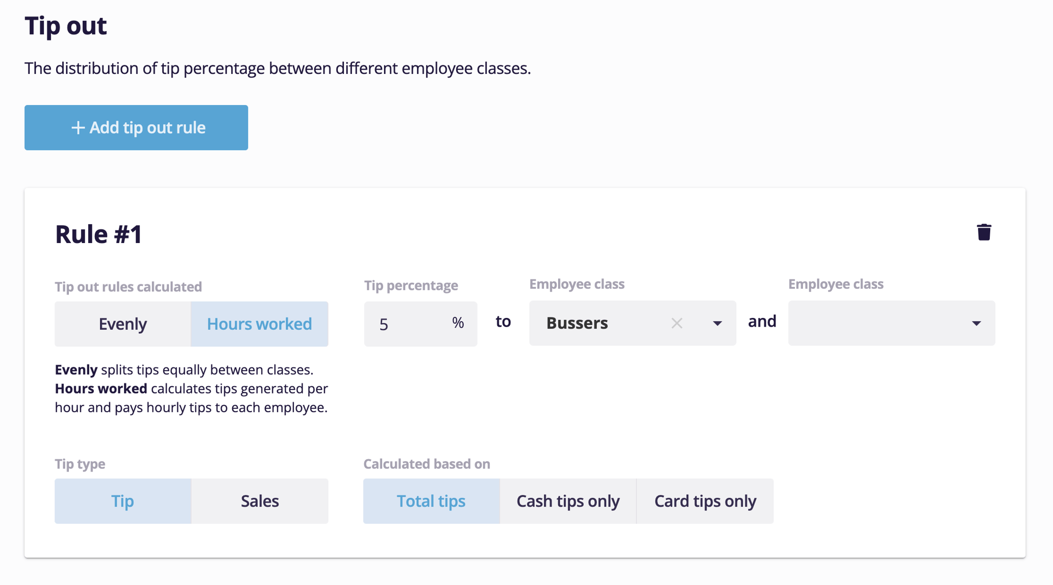 Workforce Settings